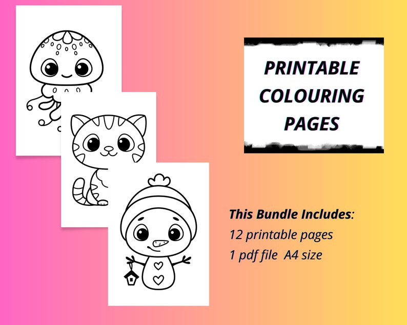 Creative Colouring Pages for Alll, Fun Colouring Pages for Kids ...