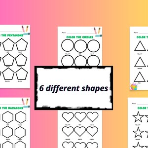 Color the Shapes Worksheet- Color the Squares- Color the Triangles ...