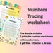 Number Tracing Printable Worksheet, 123 Tracing Sheet, Pre-school/early ...