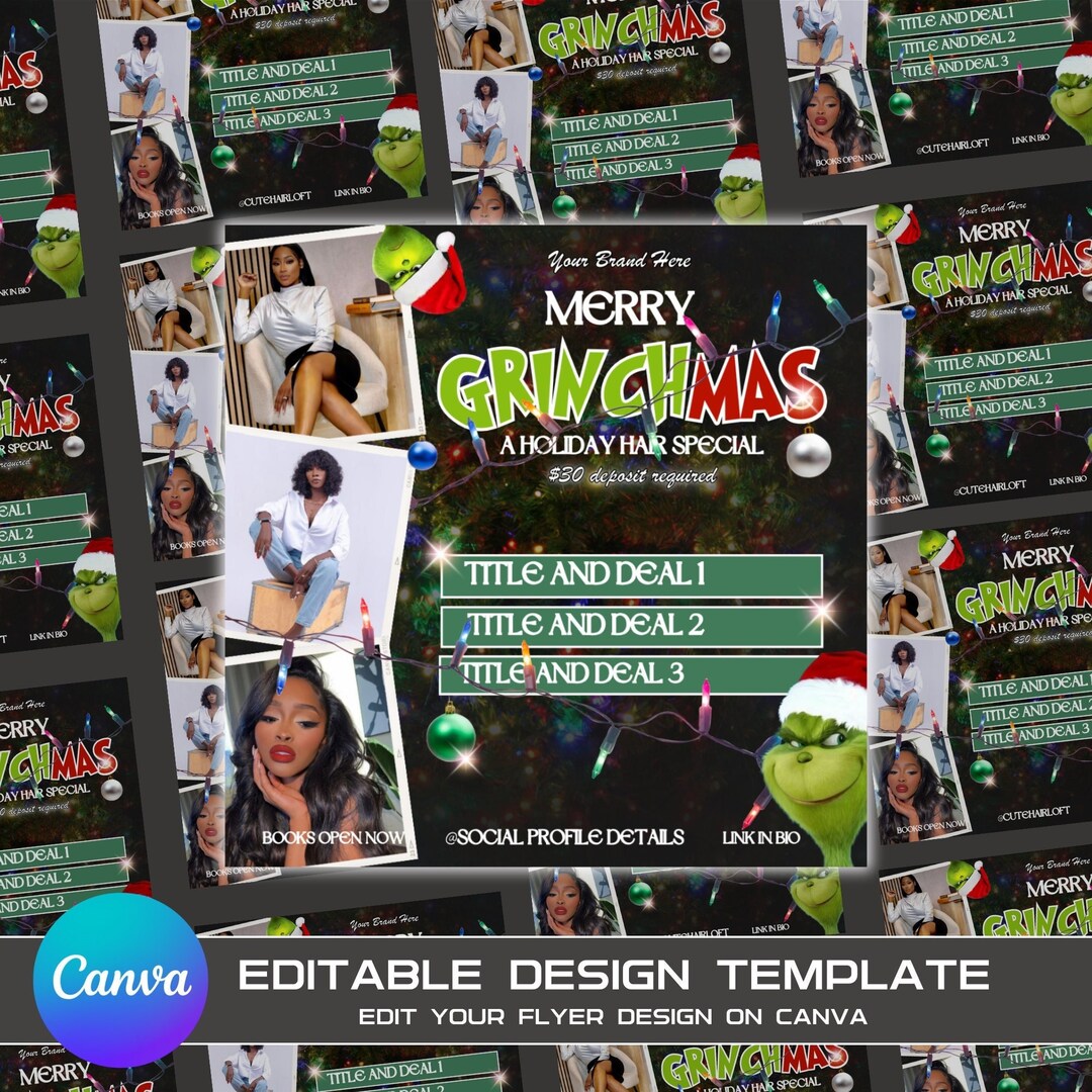 Holiday Deal Beauty Flyer, DIY Flyer Template Design, Book Now Flyer ...