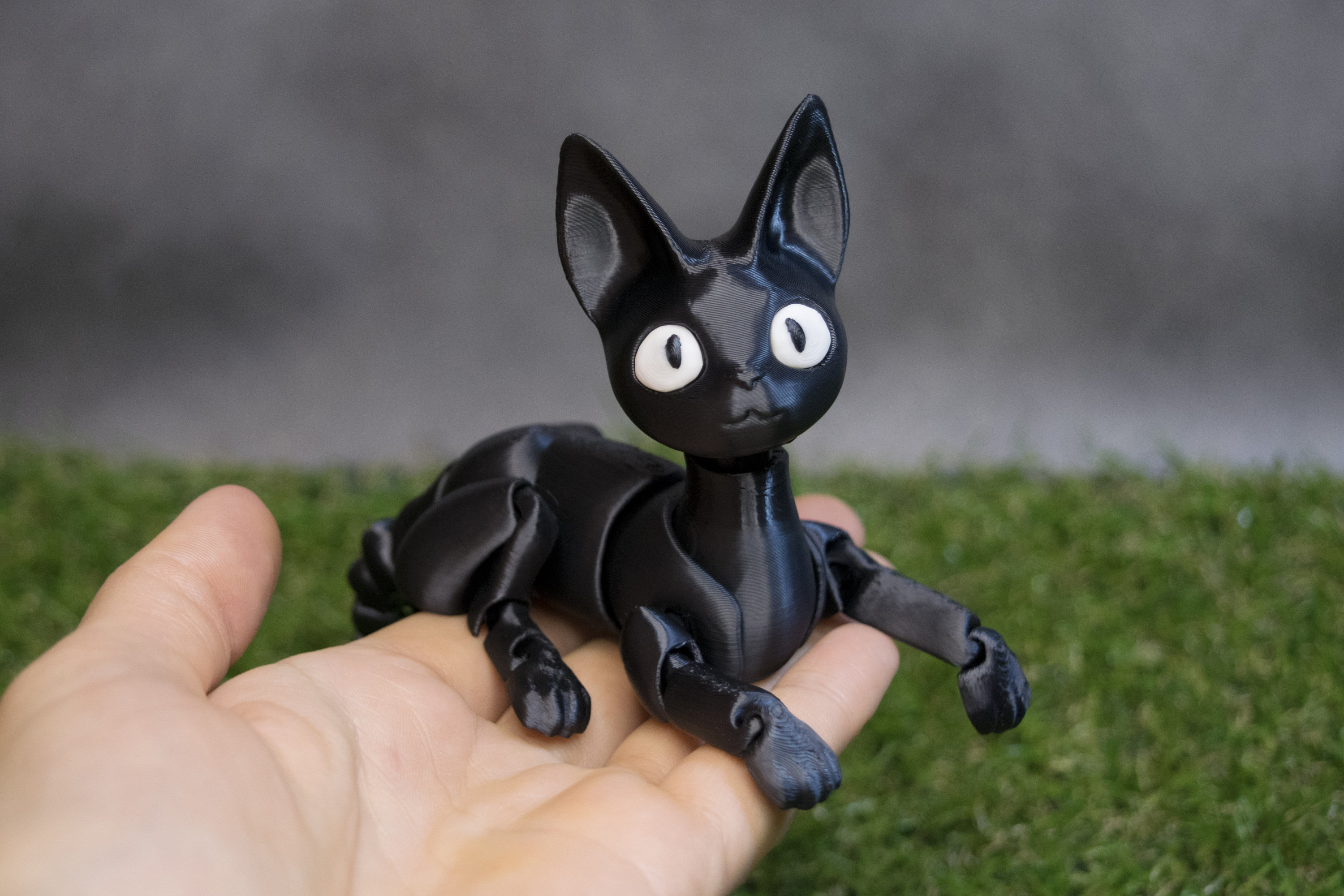 Articulated Jiji Cat. Kiki's Delivery Service. 3D Model of Jiji Black ...