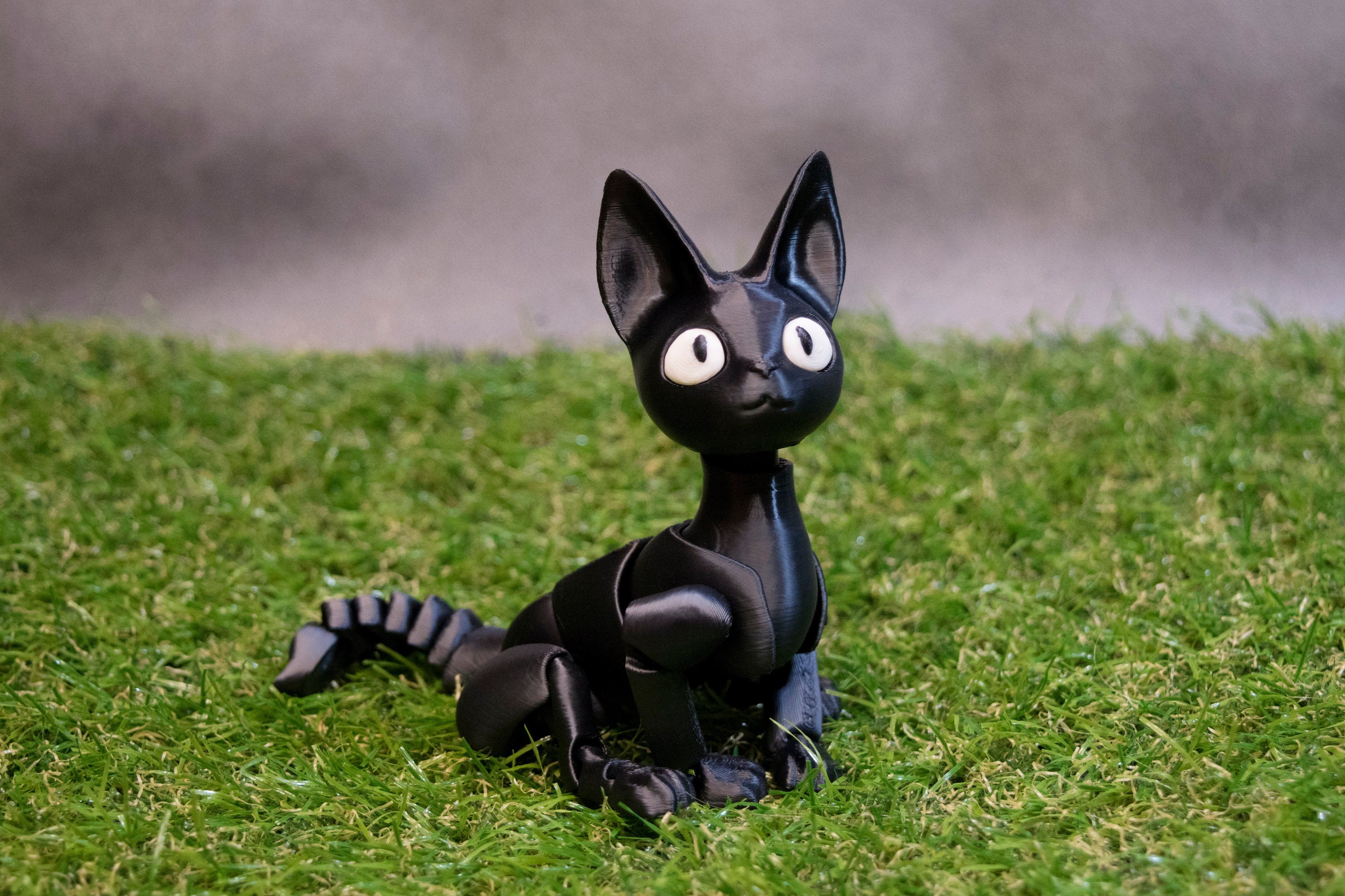 Articulated Jiji Cat. Kiki's Delivery Service. 3D Model of Jiji Black ...