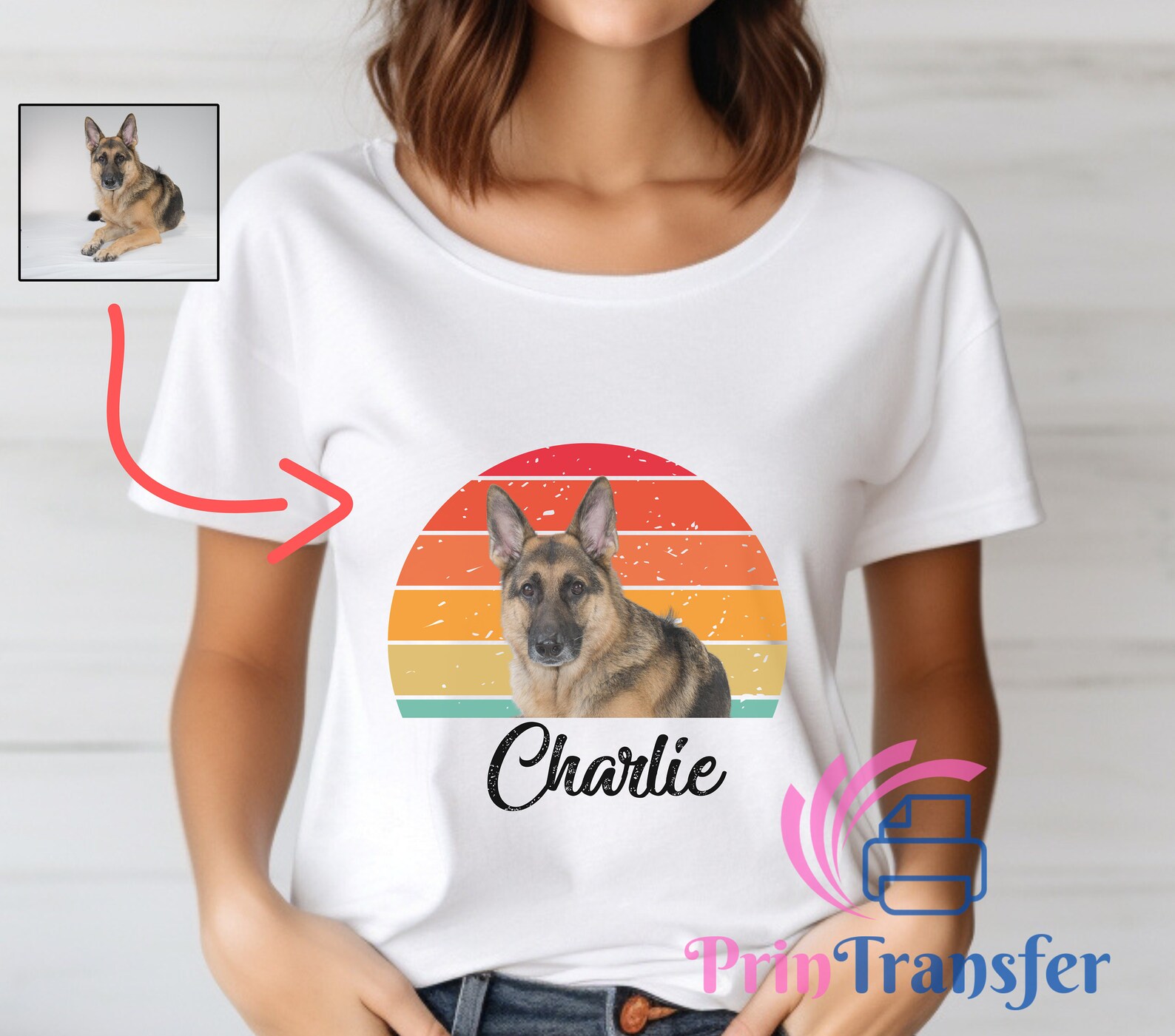 Custom Pet T-shirt, Custom Pet Photo T-shirt, Pet Photo T-shirt, Custom ...