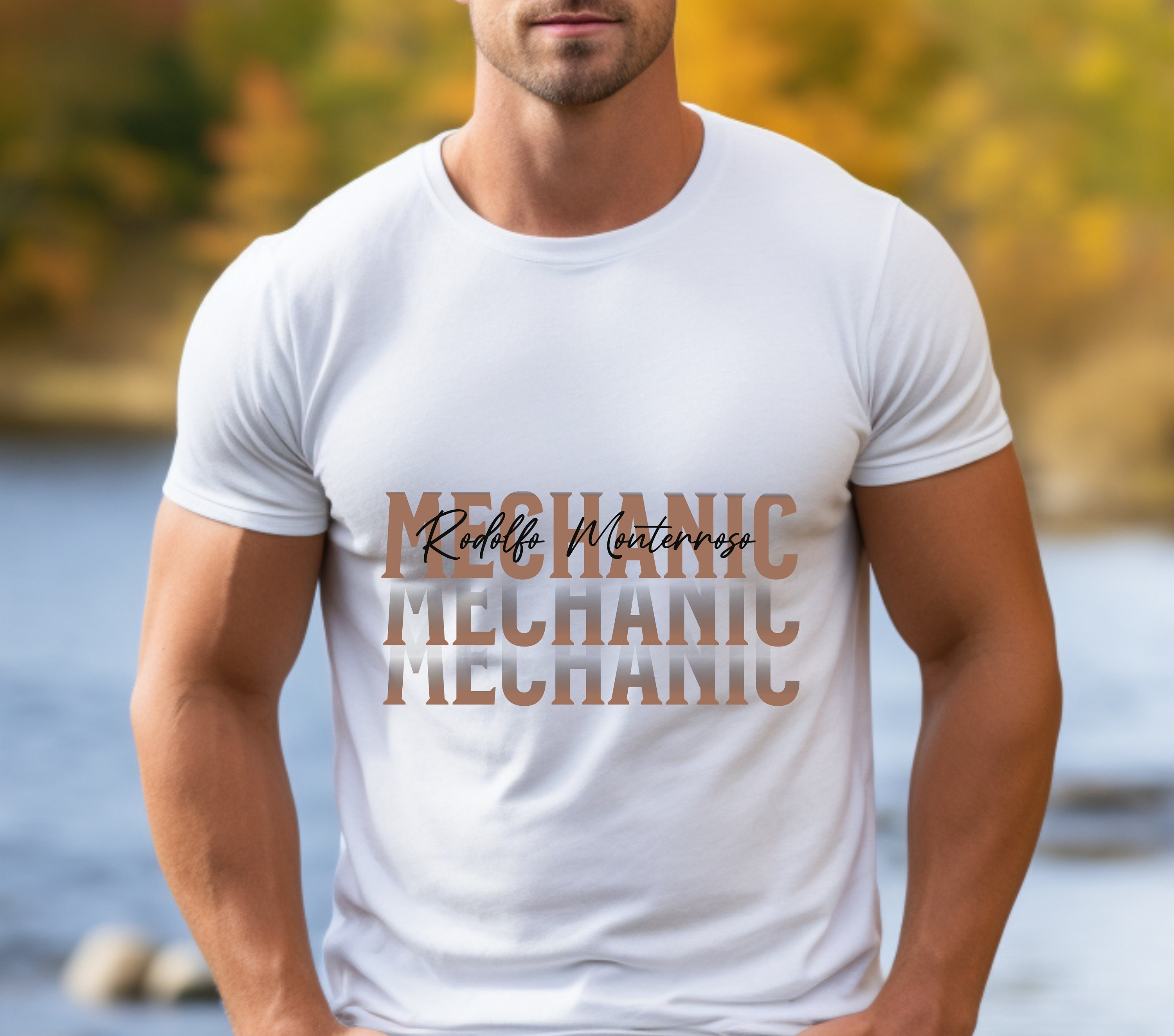 Personalized Mechanic T-shirt, Gift for Dad, Gift for Brother, Gift for ...