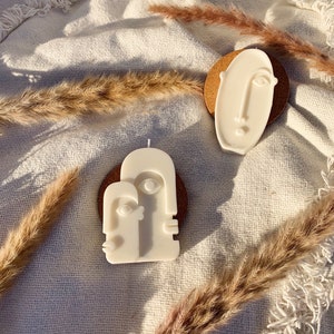 Handmade Abstract Face Candle / Aesthetic Face Candle / Home Decor ...
