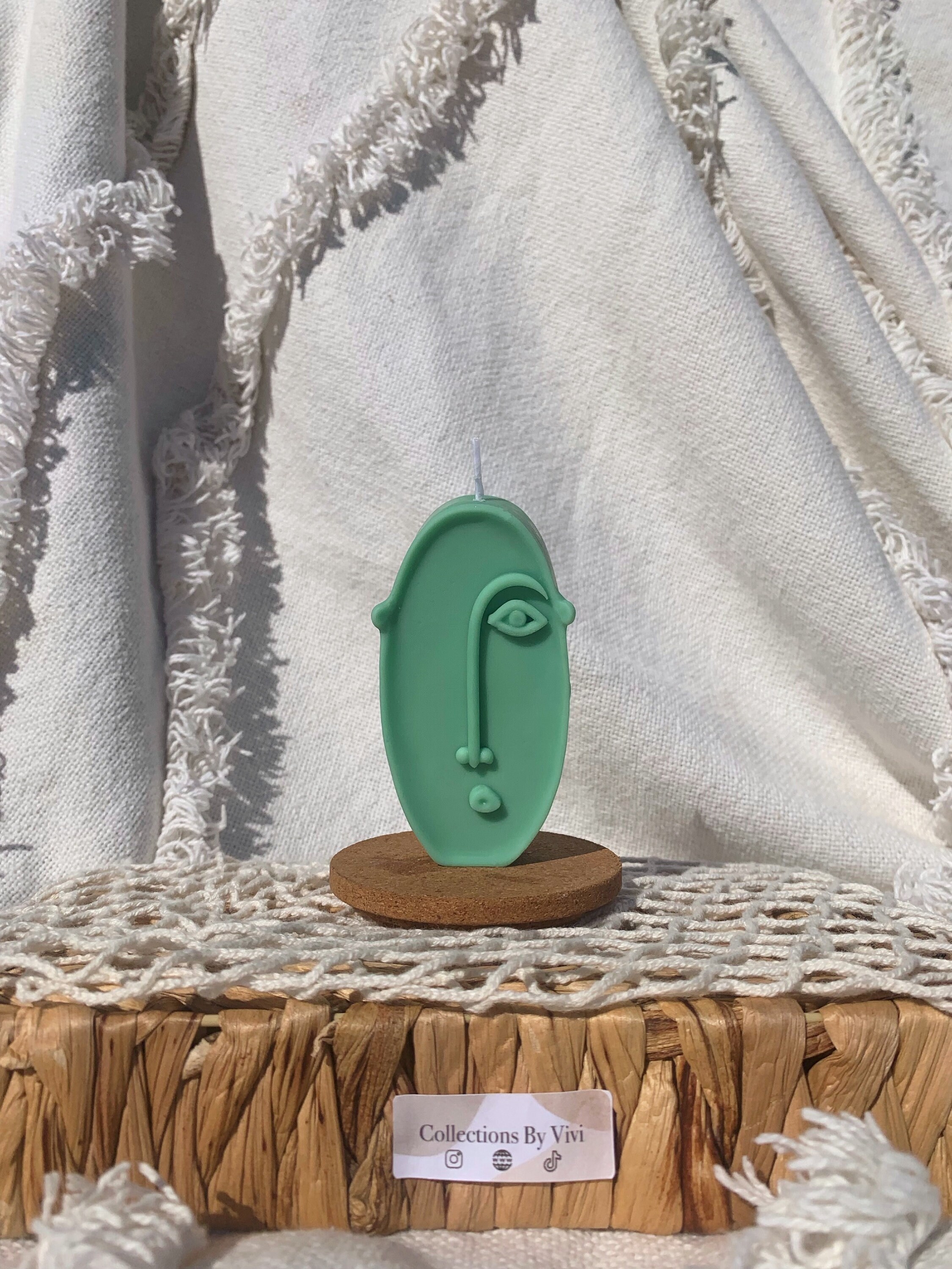 Handmade Abstract Face Candle / Aesthetic Face Candle / Home Decor ...