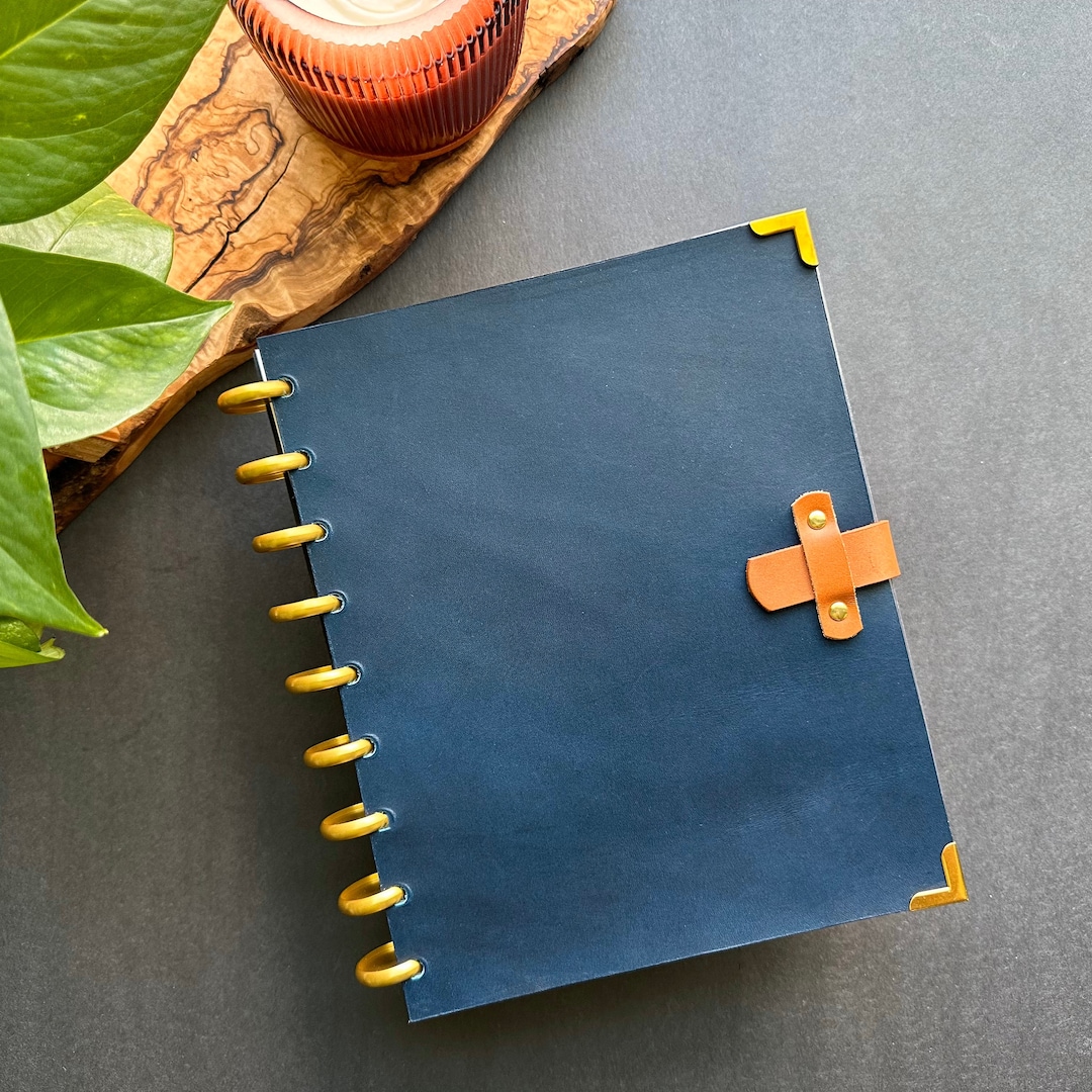 Leather Disc Bound 2024 Student Planner Midnight Blue - Etsy