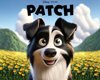 Custom Pixar Pet Poster, Custom Animated Pet Caricature, Pixar-inspired ...