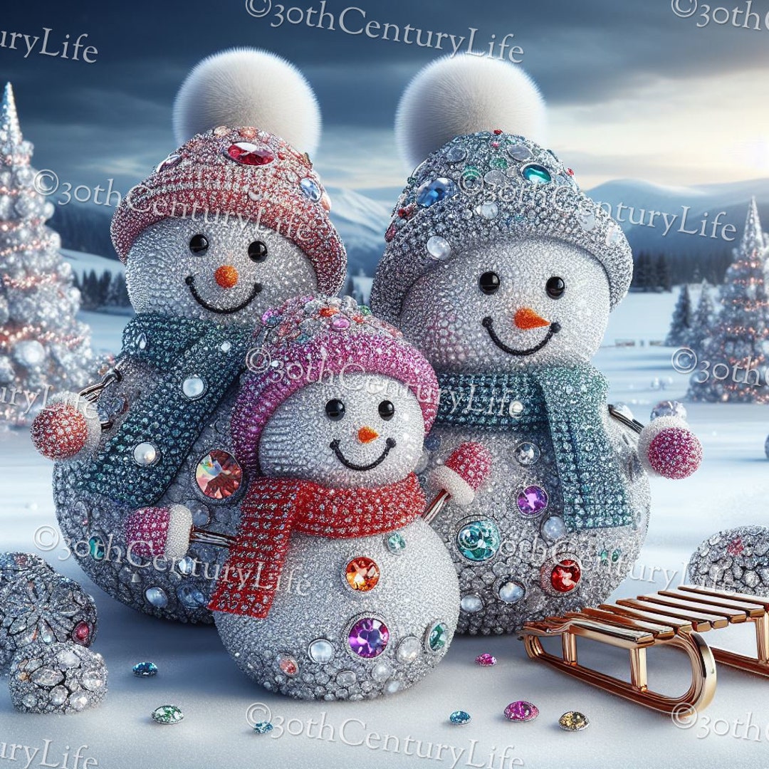 Snow Peeps, Set C - Etsy