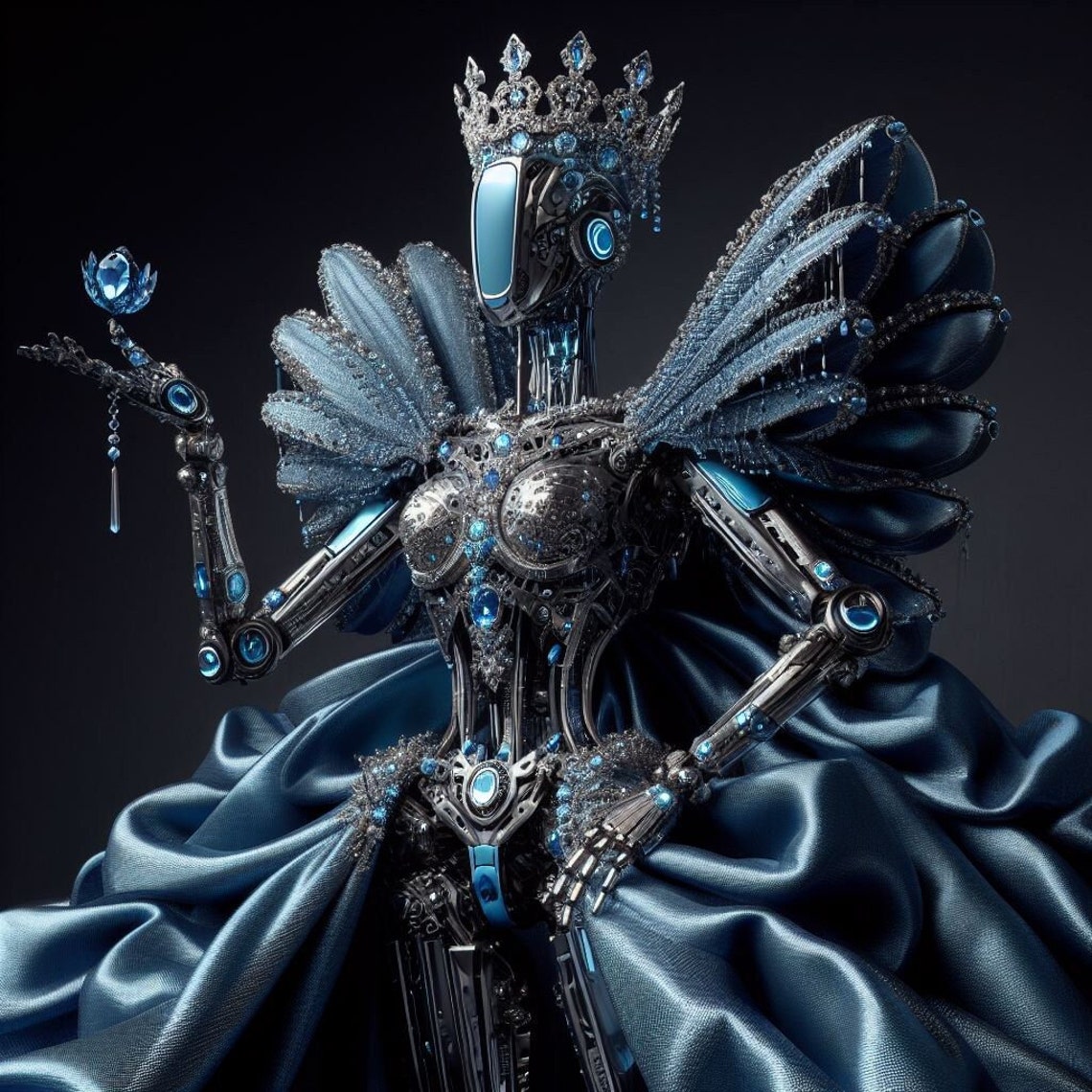 Century30 Royalty, Queen, Imperial Blue, Giclée Print - Etsy