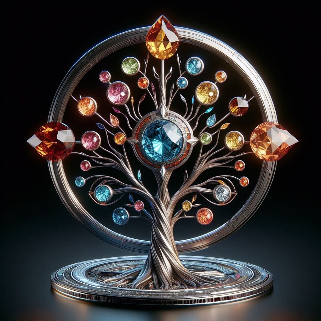Gemstone Tree of Life - Etsy