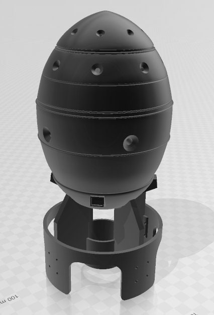 Mini Nuke - 3D .stl Digital Pattern - Nuclear Bomb - Mini Bomb Fallout ...