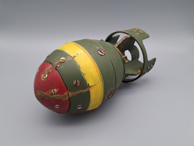 Mini Nuke - 3D .stl Digital Pattern - Nuclear Bomb - Mini Bomb Fallout ...