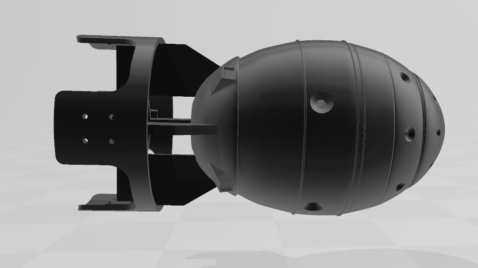 Mini Nuke - 3D .stl Digital Pattern - Nuclear Bomb - Mini Bomb Fallout ...