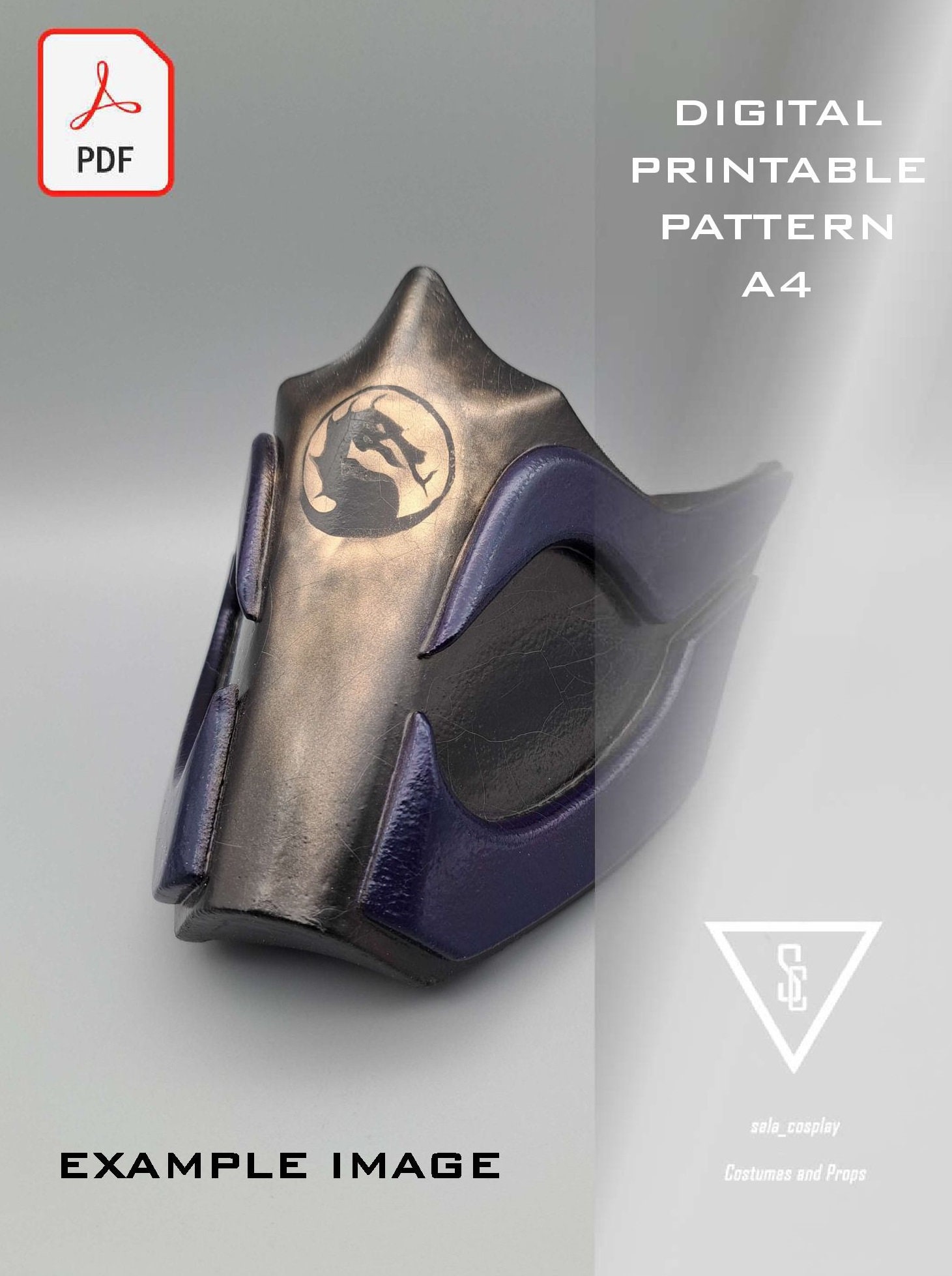 Face Mask Foam Pattern - Digital Pattern - EVA Foam Mask - Printable ...