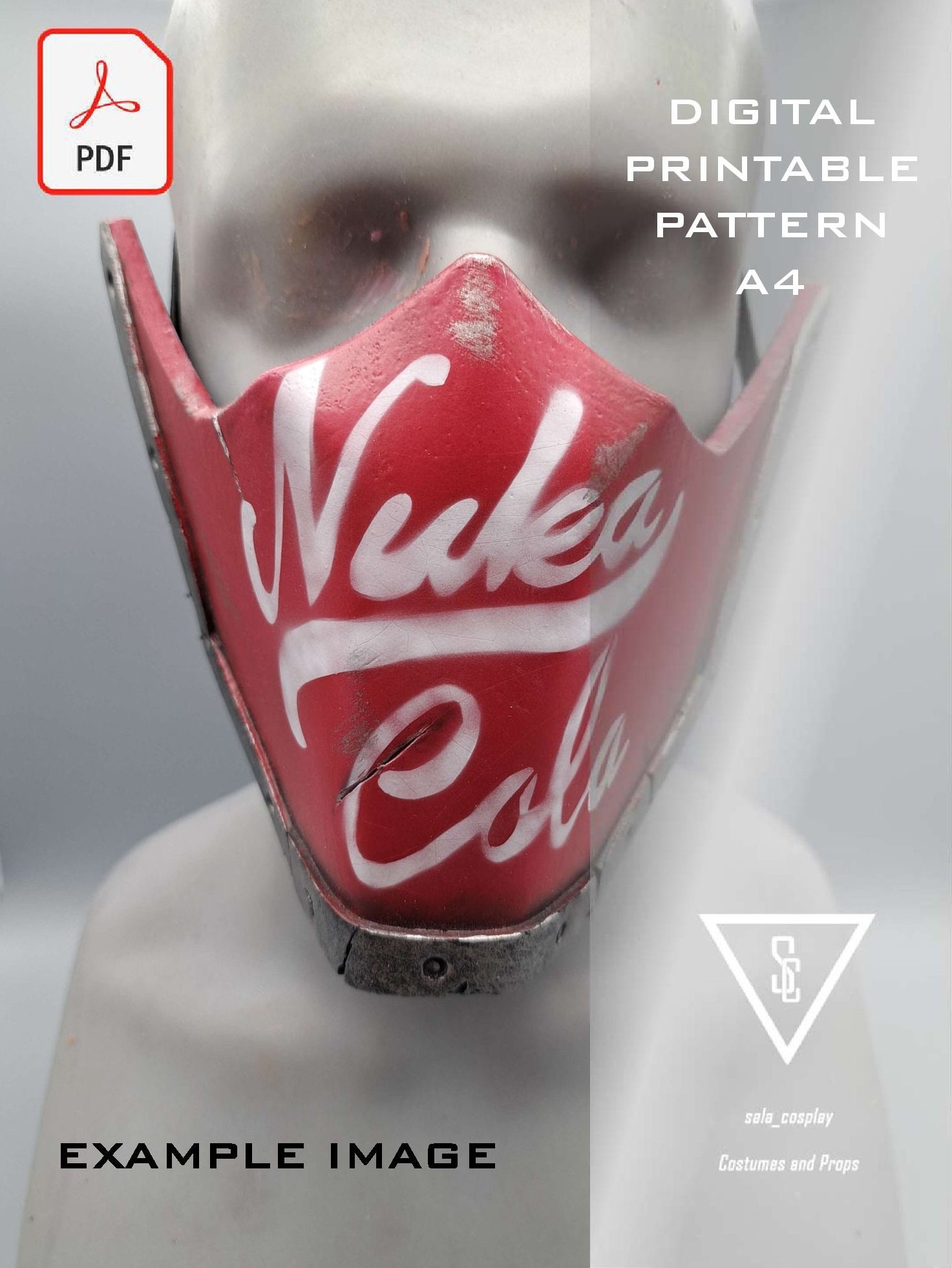 Face Mask Foam Pattern - Digital Pattern - EVA Foam Mask - Printable ...