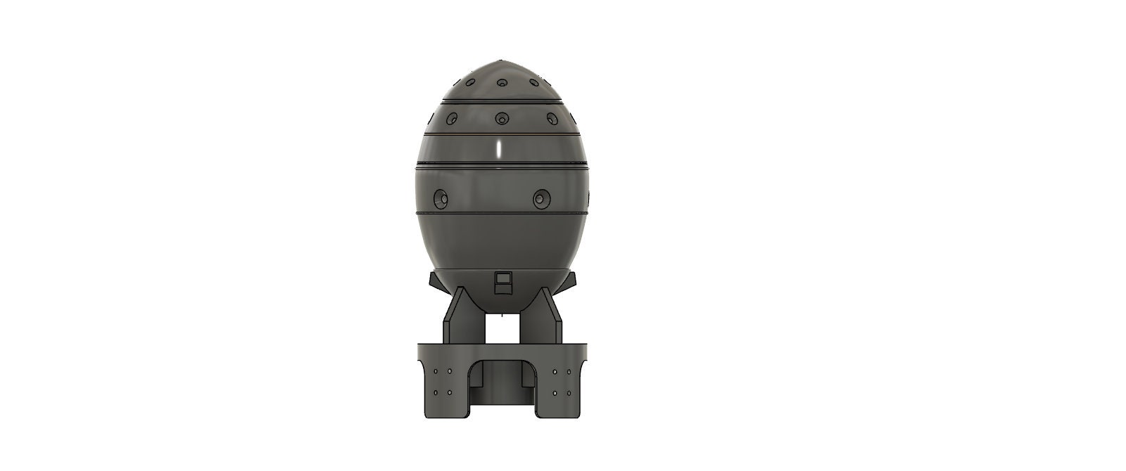 Mini Nuke 3D .stl Digital Pattern Nuclear Bomb Mini Bomb Fallout Fatman ...