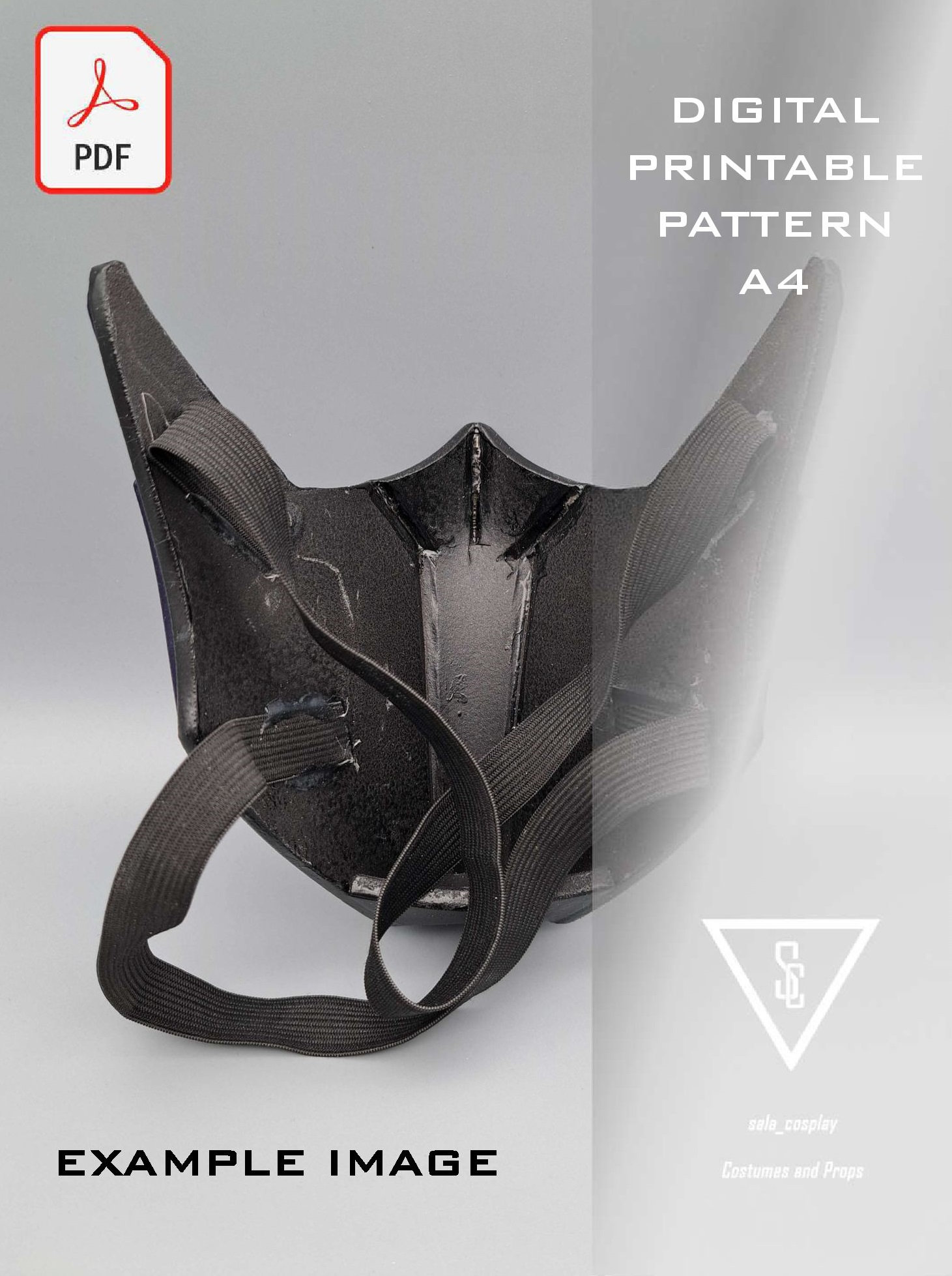 Face Mask Foam Pattern - Digital Pattern - EVA Foam Mask - Printable ...