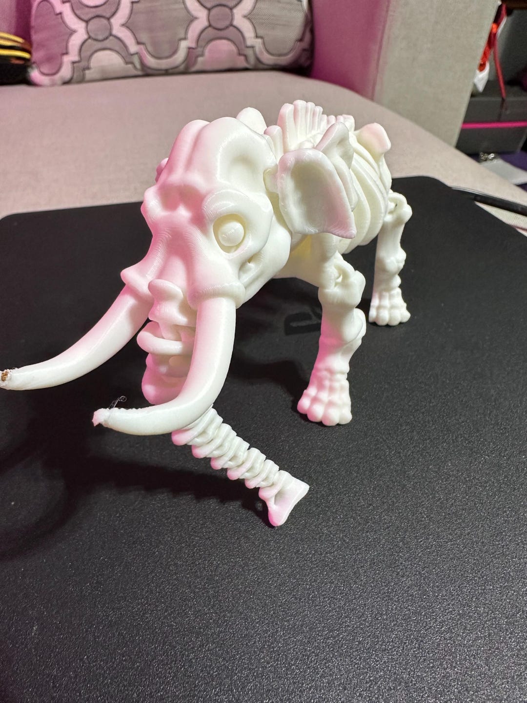 Elephant Skeleton Articulated 3D Printed Animal Figure Fun Fidget Toy ...