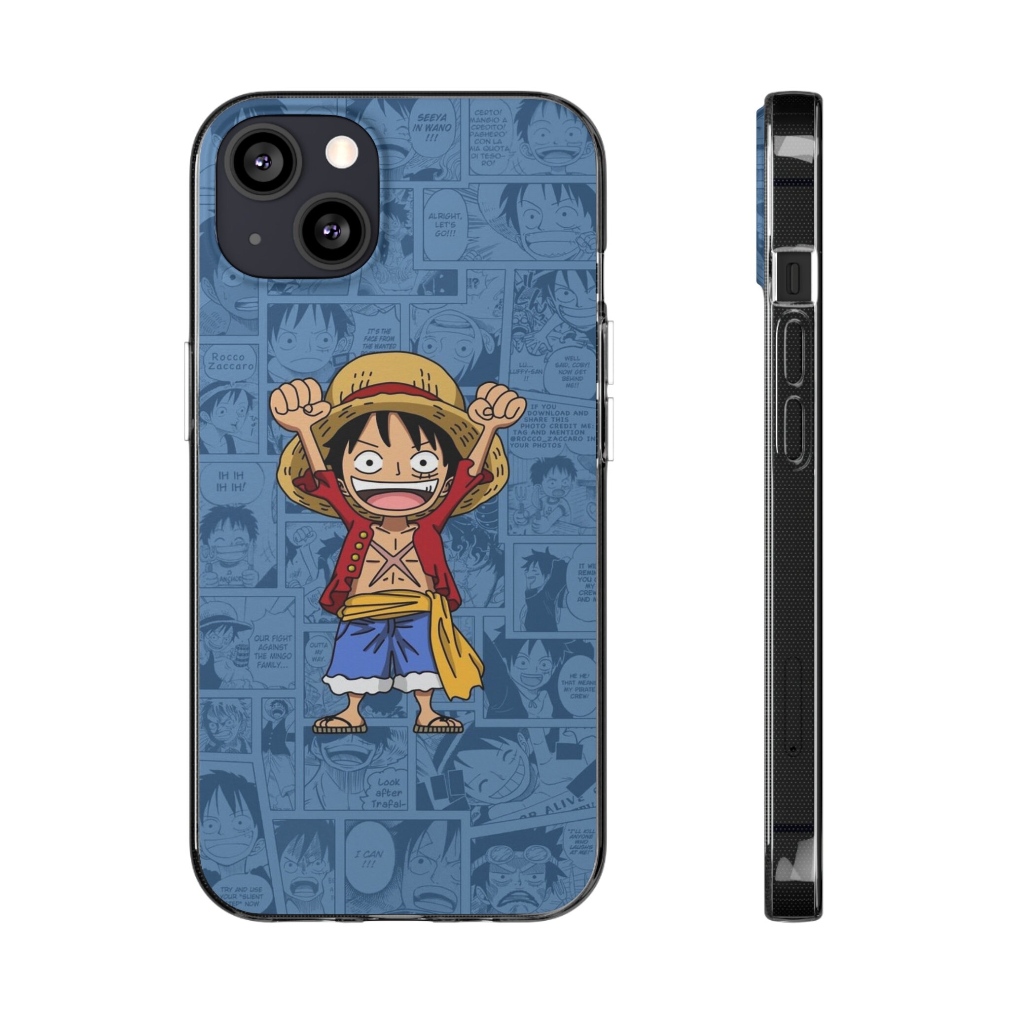 One Piece Phone Case,mini Luffy Anime iPhone Case,one Piece Figure With ...