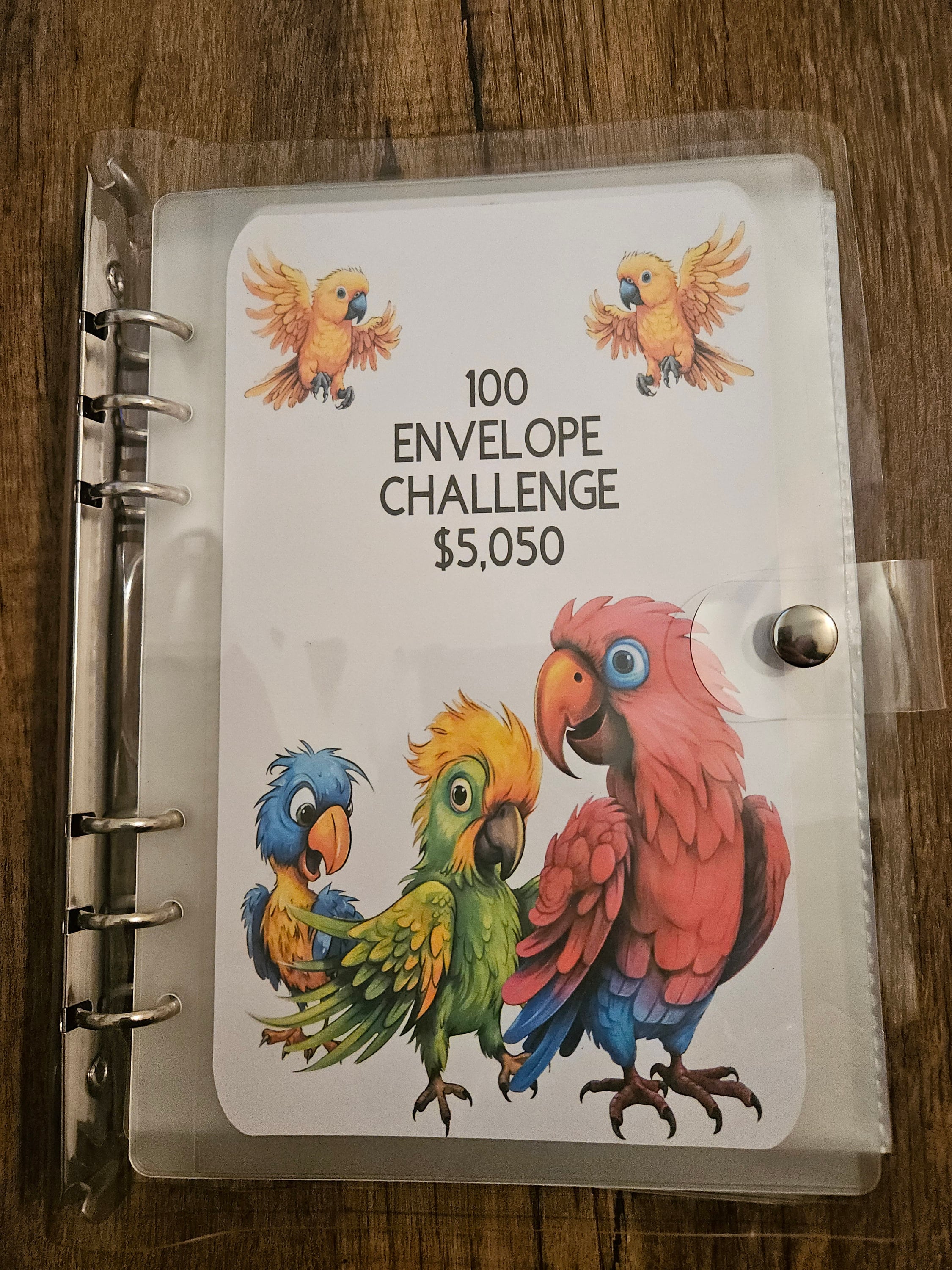 100 Envelope Savings Challenge Binder Bird Parrots Home, Baby, Pet ...