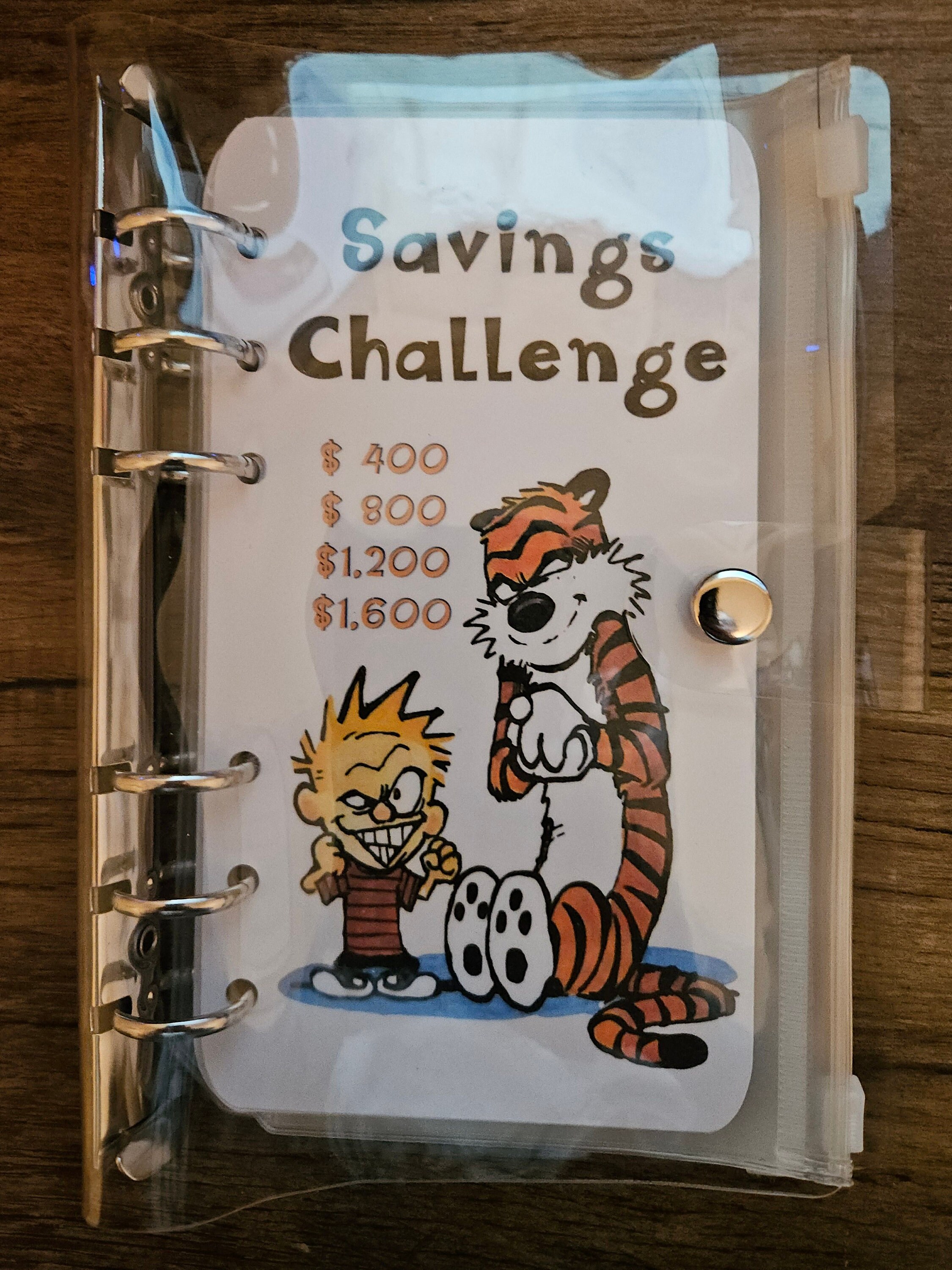 Savings Challenge Binder (laminated)- 400 Dollar - 800 Dollar - 1,200 ...