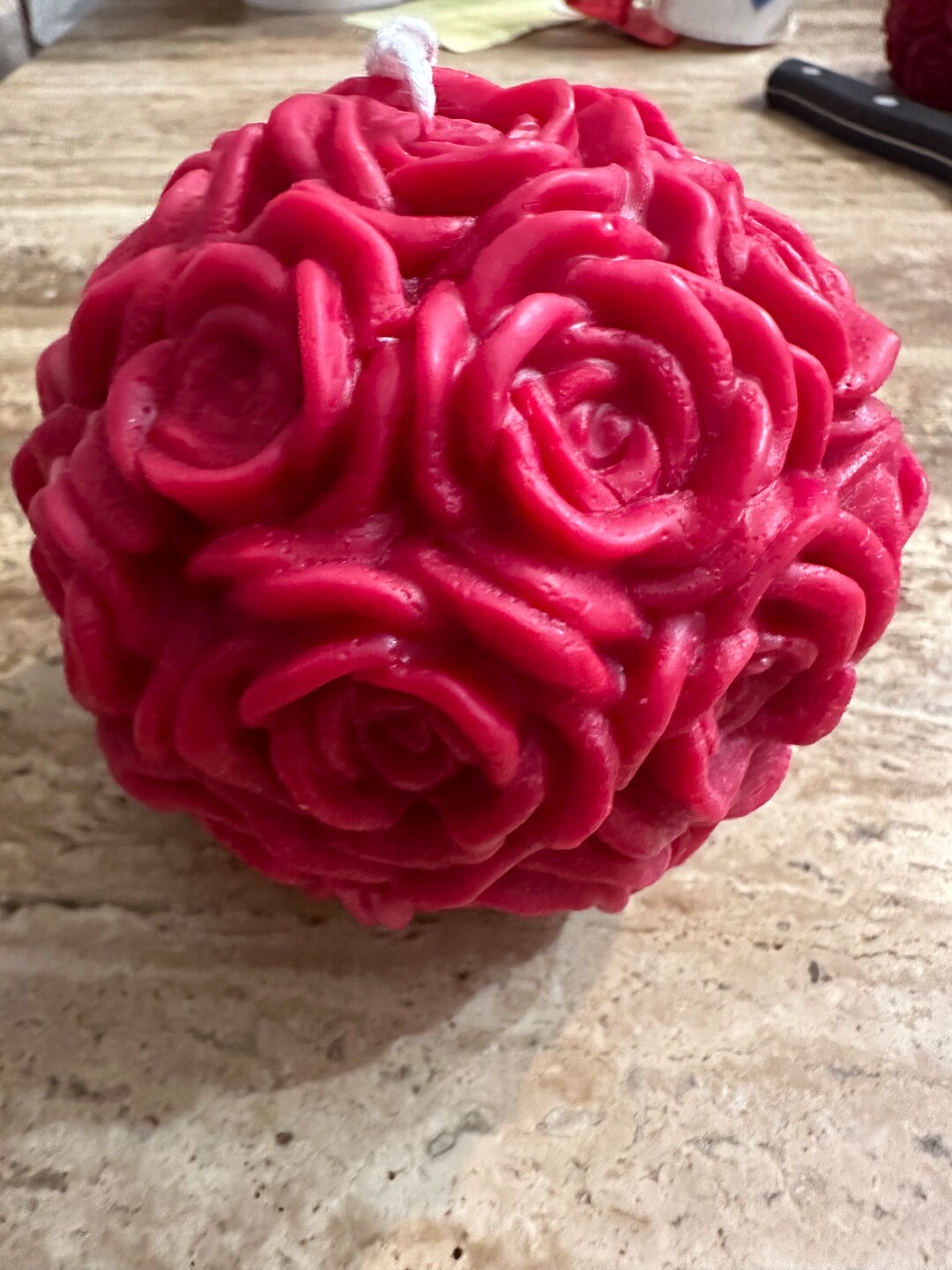 Magenta Rose Ball Candle - Anniversary, Wedding, Birthday Rose - Etsy