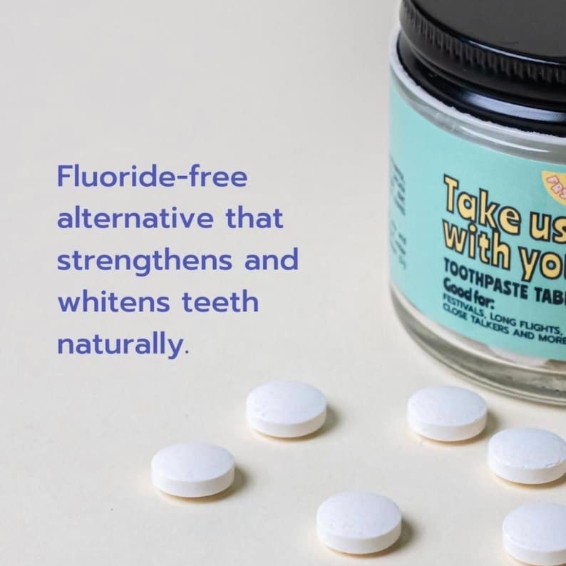 Whitening Toothpaste Tablets: Fluoride-free, Hydroxyapatite, Zero Waste ...