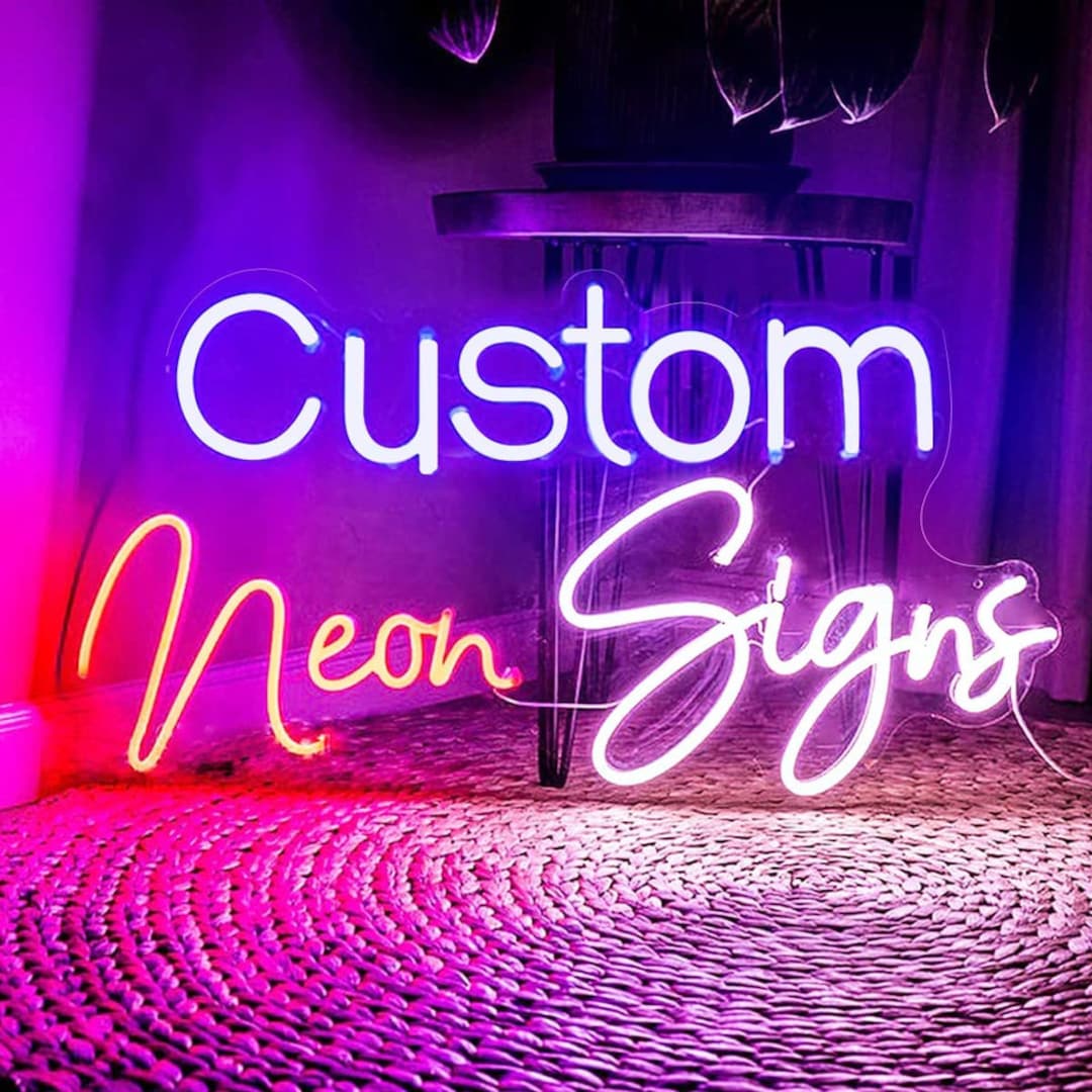 Custom Neon LED Sign Designs, Color Your Life - Etsy