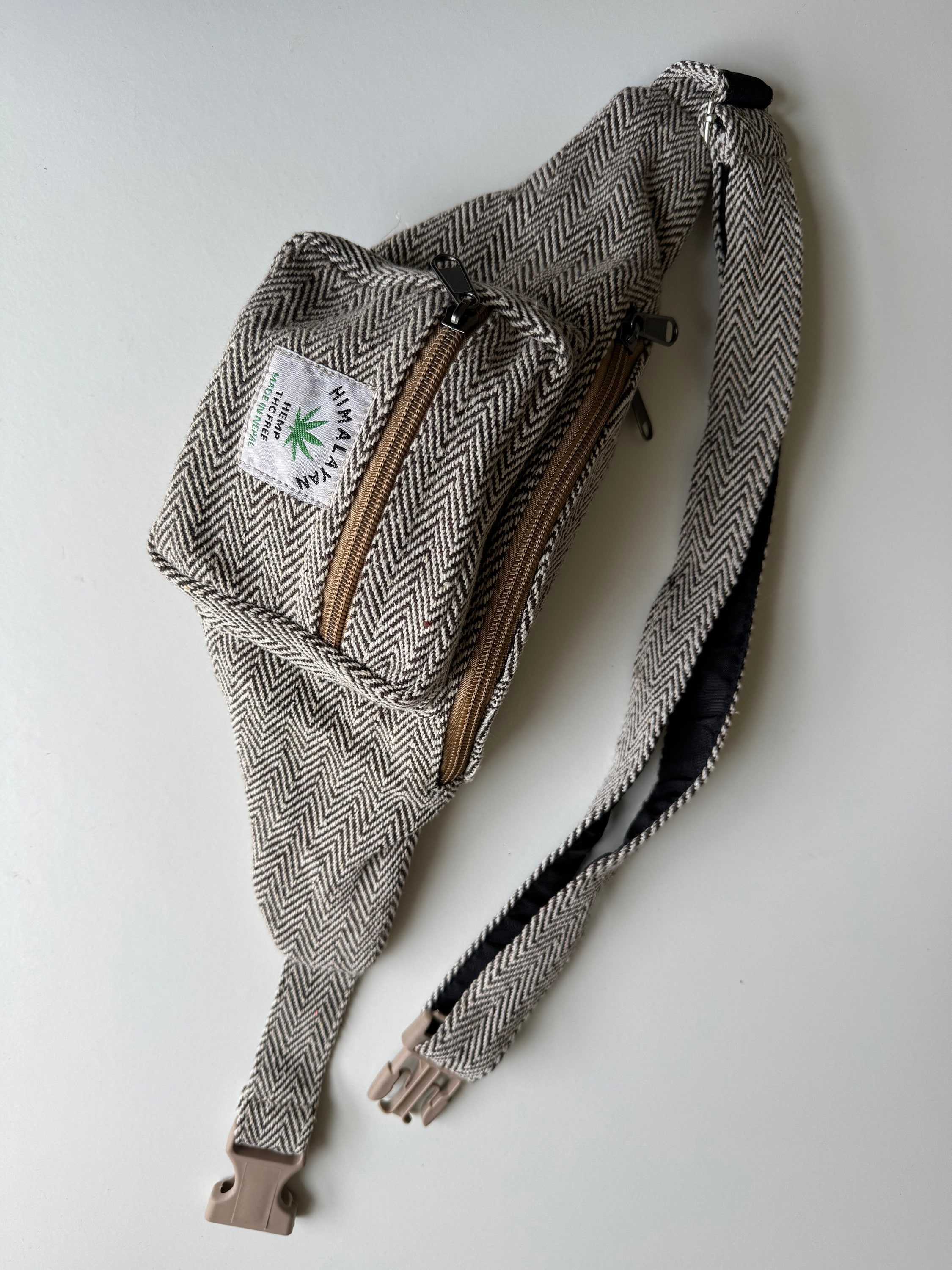 Hemp Fanny Pack Himalayan 100% Hemp / Cotton Money Belt Unisex Hemp ...