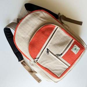 Handmade Himalayan Hemp Backpack: Eco-friendly Organic Cotton Rucksack ...