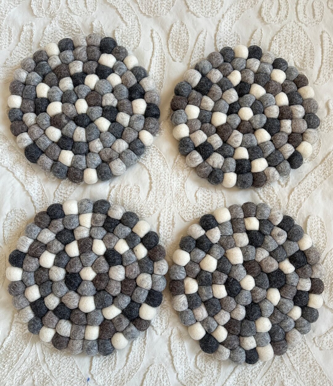 Felt Trivet | Needle Felt Ball Trivet | Fair Trade Felt Trivet ...