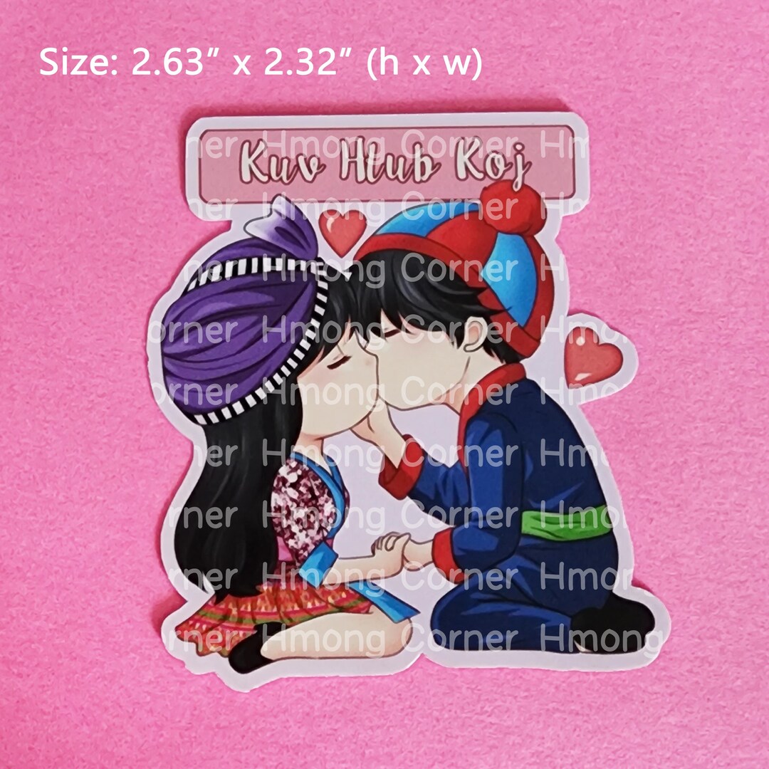 Hmong Sticker Boy Girl Sticker Friends Sticker Family Sticker Love ...