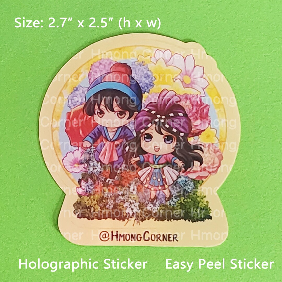 Hmong Sticker Boy Girl Sticker Friends Sticker Family Sticker Love ...