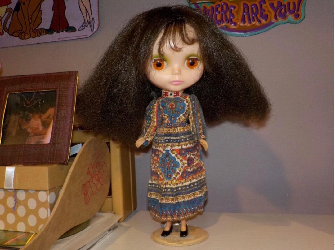 Vintage 1972 Kenner Blythe Doll Black/brunette Eyes Change - Etsy Vintage 1972 Kenner Blythe Doll Black/brunette Eyes Change - Etsy