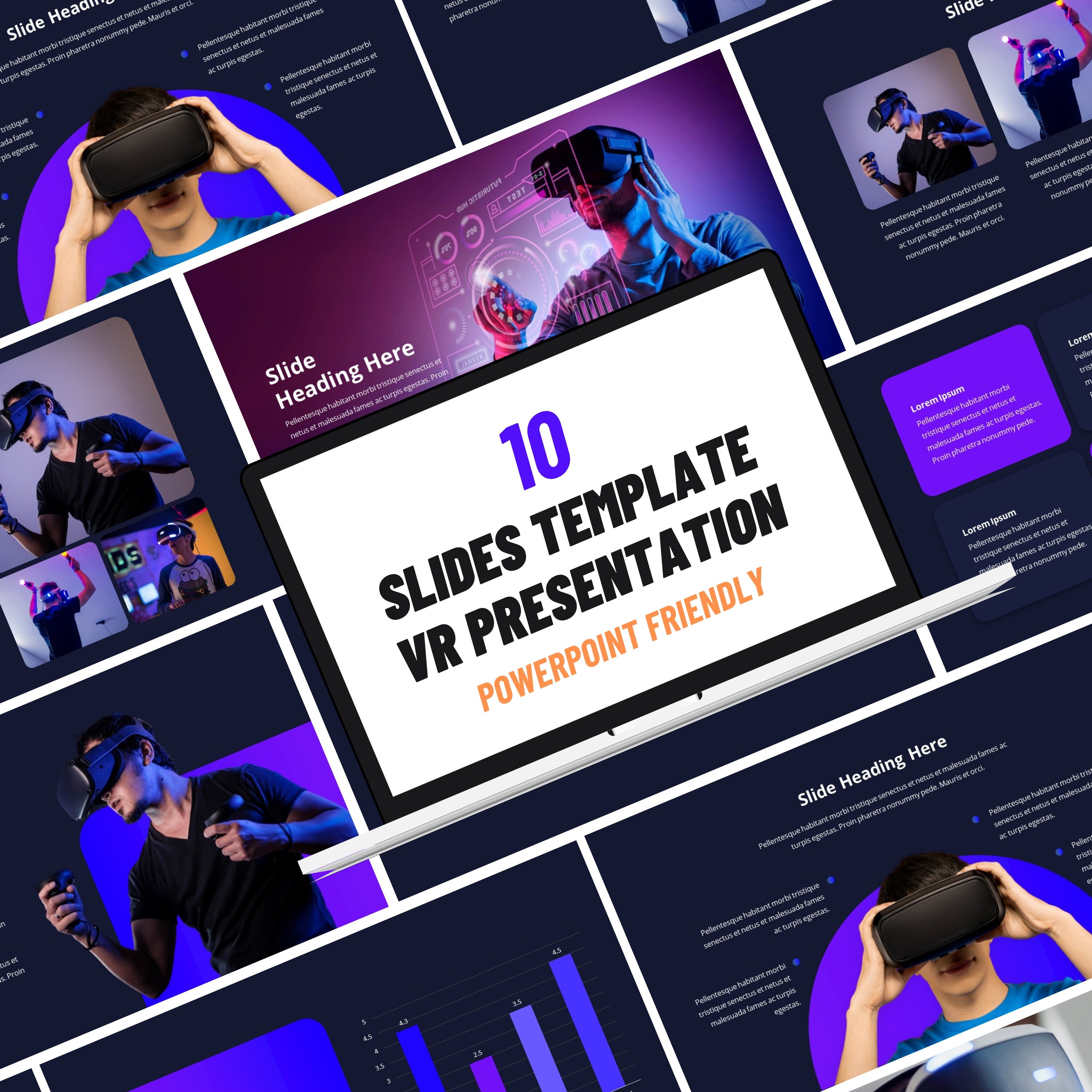 Virtual Reality Presentation Template Design, Editable Slides ...