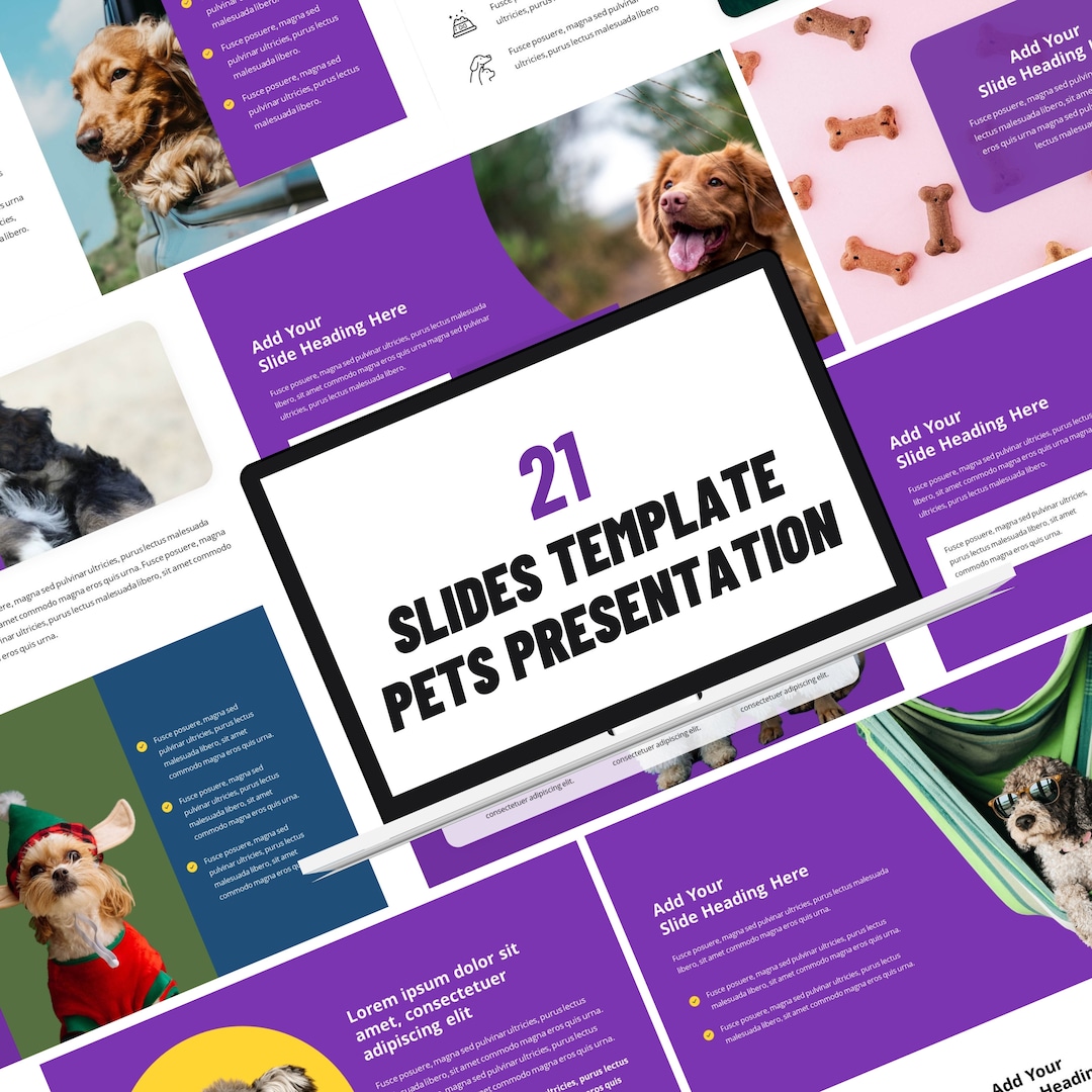 Pets Presentation Template Design, Editable Slides, Powerpoint Template ...