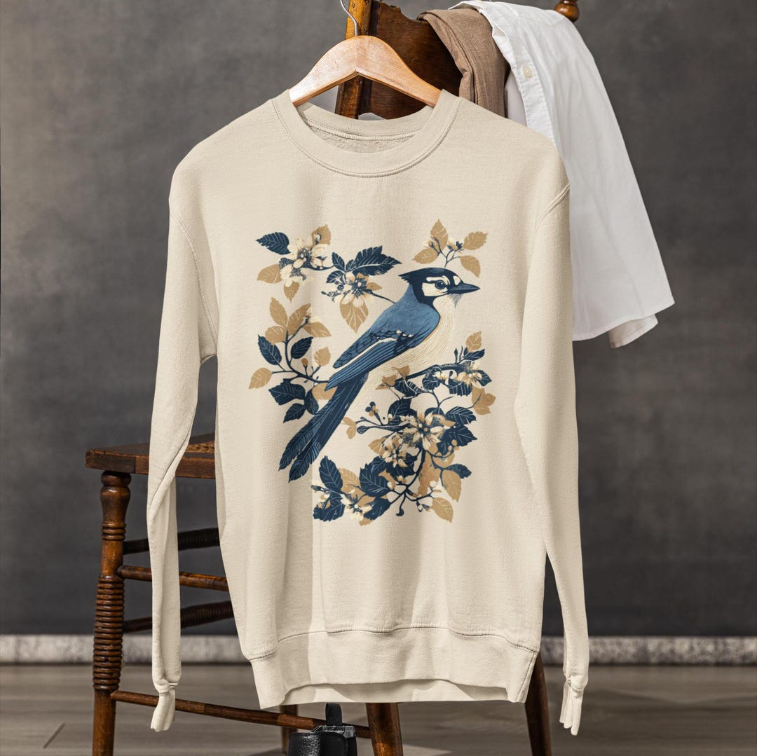 Blue Jay Cozy Crewneck Gildan Sweatshirt - Etsy
