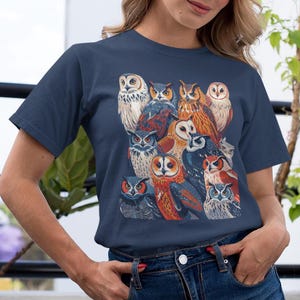 Parliament of Owls Tshirt | Bird Watcher Unisex Comfort Colors Tee ...