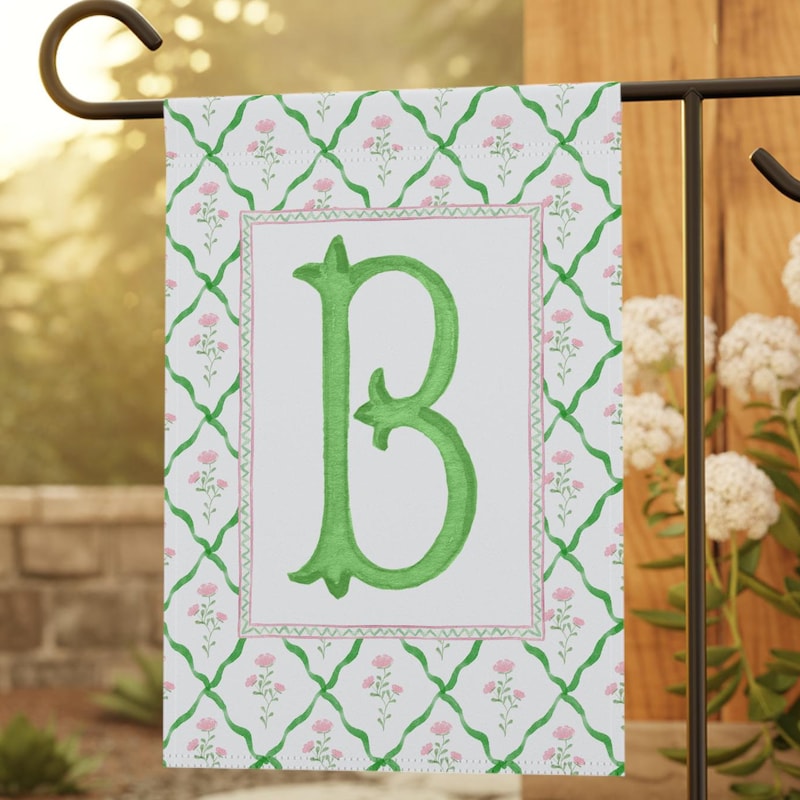Monogram Garden Flag - Etsy