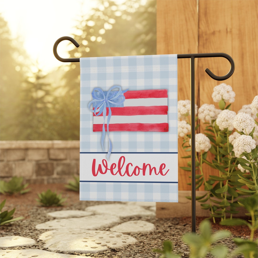 America Garden Flag, 4th of July Garden Flag, Custom Garden Banner ...