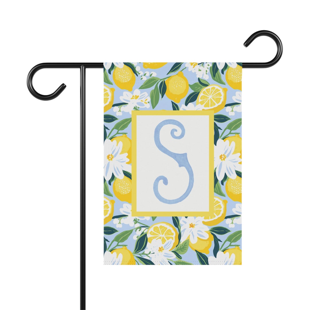 Lemon Garden Banner, Garden Flag, Custom Garden Banner, Lemon Gift ...
