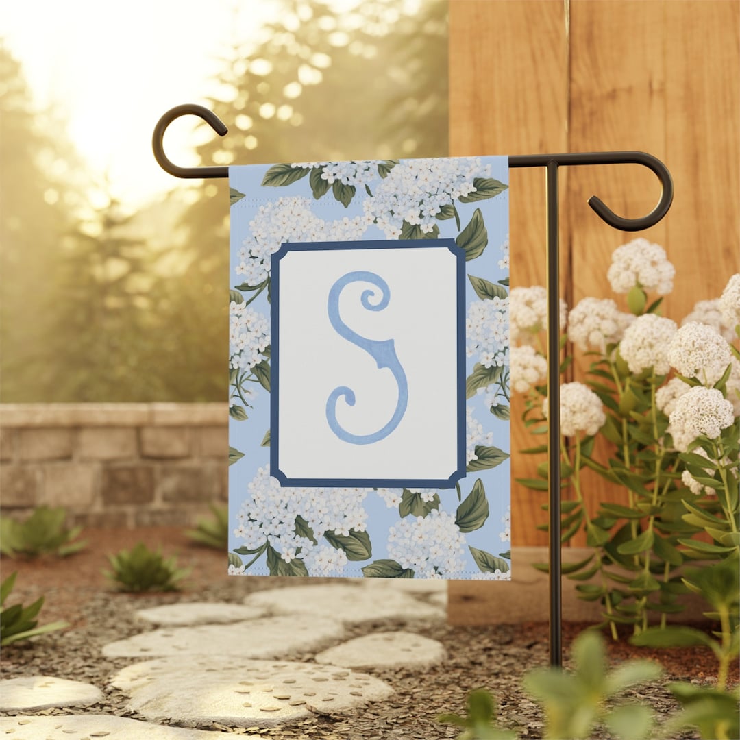 Hydrangea Garden Banner, Garden Flag, Custom Garden Banner, Gifts for ...