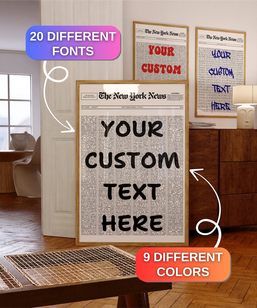 Custom Newspaper, Custom Newspaper Print, Custom Newspaper Poster ...