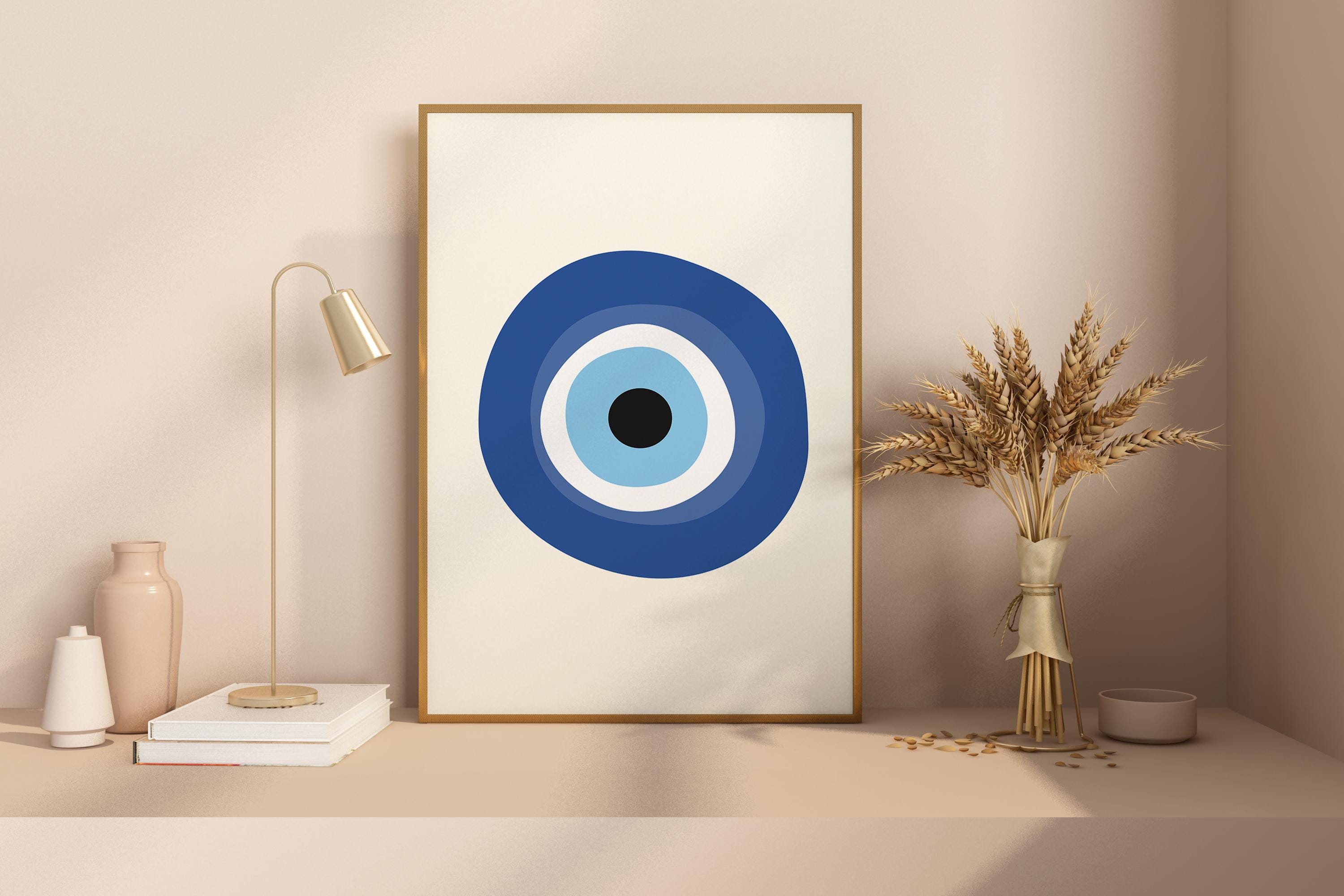Evil Eye Print, Blue Evil Eye, Evil Eye Art, Printable Evil Eye, Evil ...