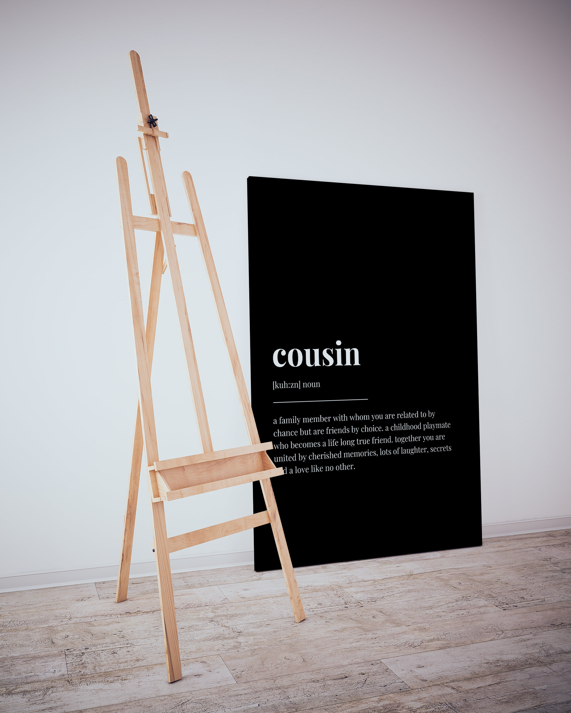 Cousin Definition Print Printable Wall Art Print Definition Print Quote ...