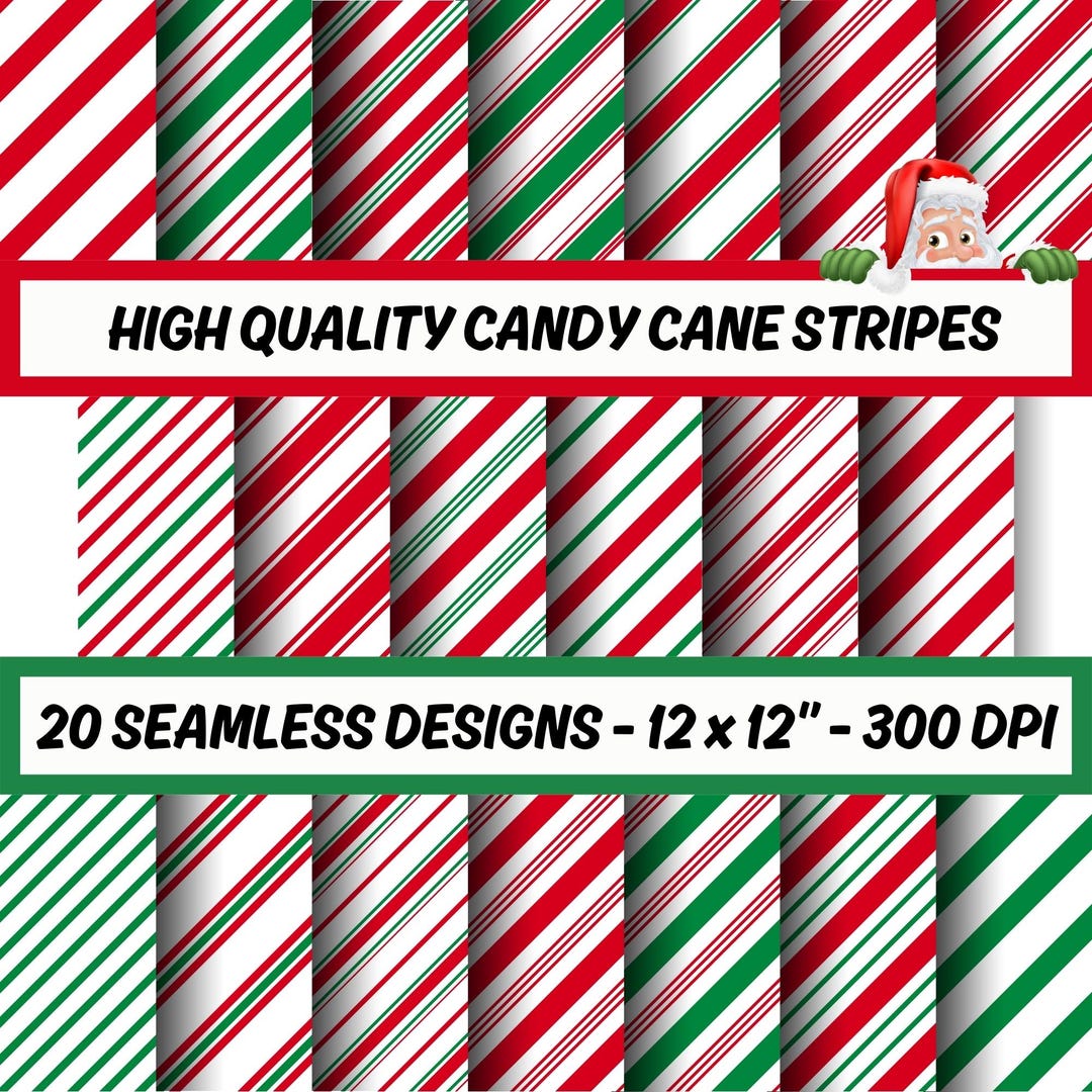 Candy Cane Stripes, Candy Cane Pattern, Candy Cane Stripe Papers, Candy ...
