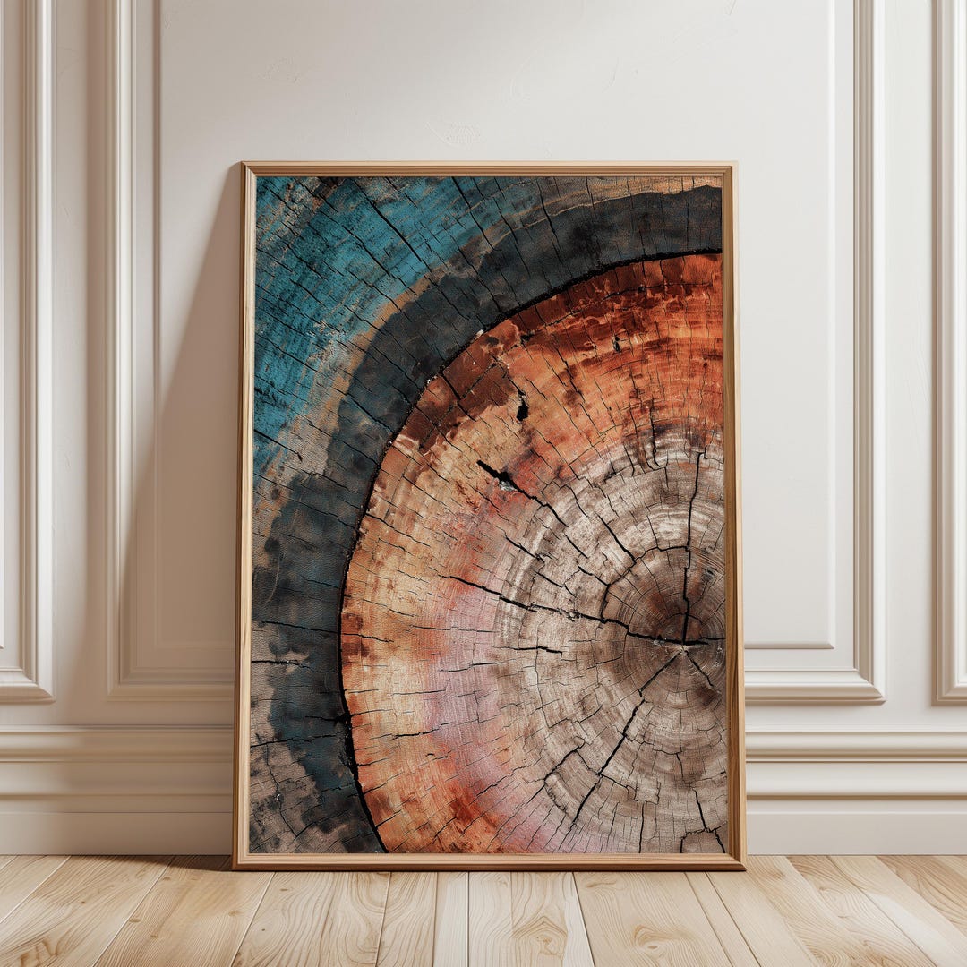 Modern Abstract Tree Print, Abstract Wood Art Poster, Wood Wall Art ...