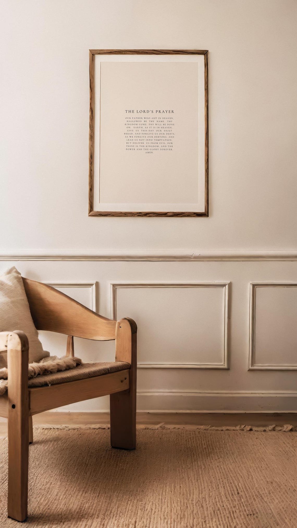 Poster Het Onze Vader, the Lord's Prayer Muurkunst Bijbelvers - Etsy