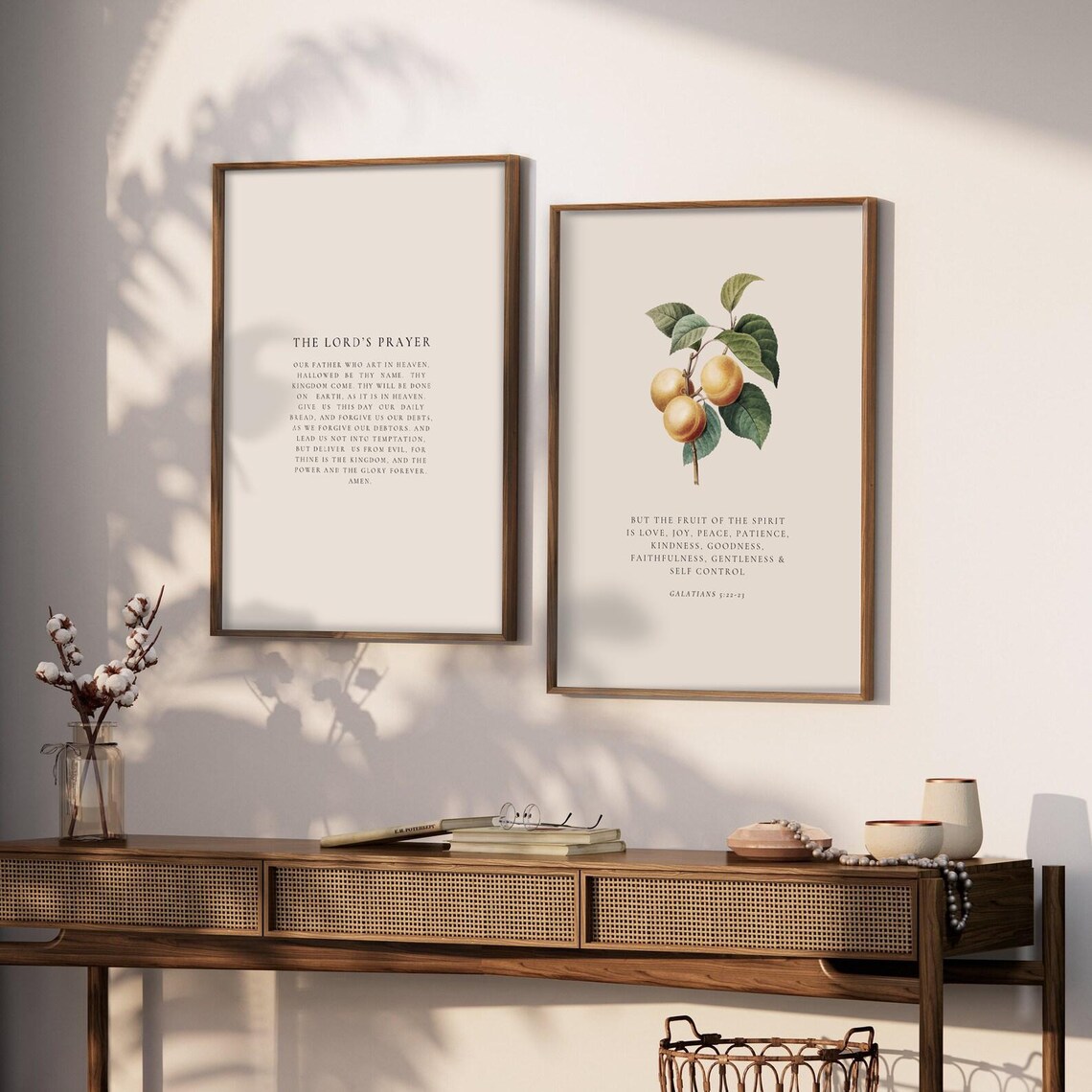 Poster Het Onze Vader, the Lord's Prayer Muurkunst Bijbelvers - Etsy